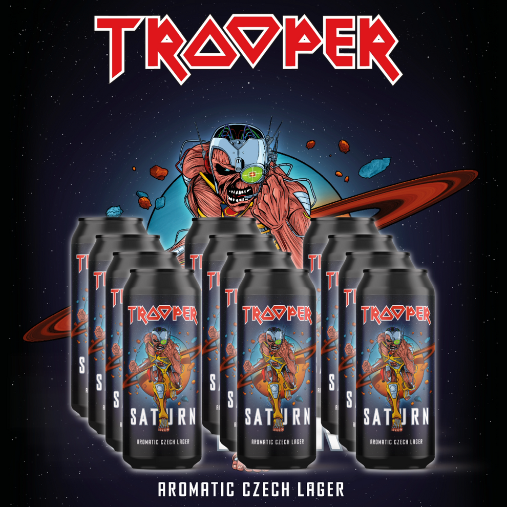 TROOPER SATURN AROMATIC CZECH LAGER (12x500ml) | Trooper Beer by Iron ...